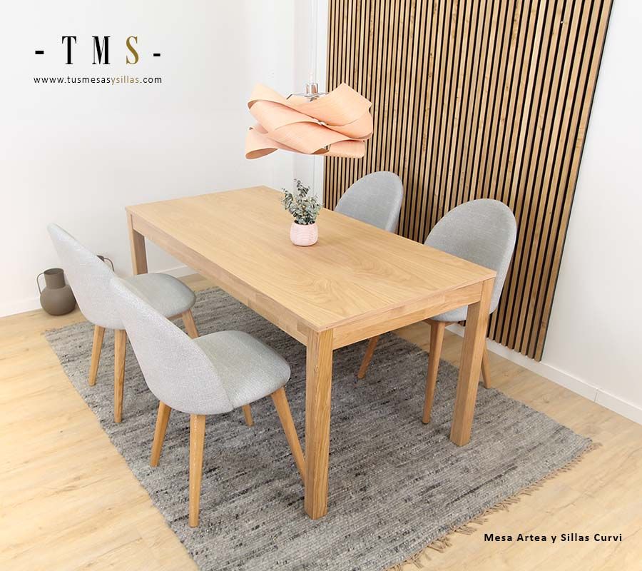 Mesa extensible de comedor o cocina en madera incluso hasta 3 metros