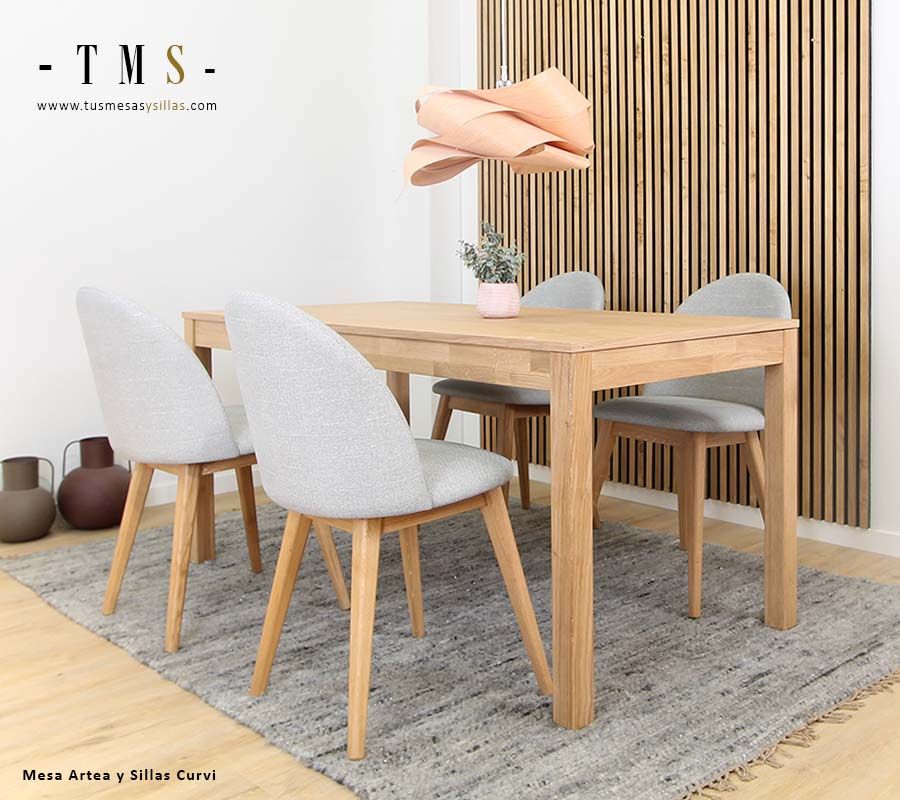 Mesa extensible de comedor o cocina en madera incluso hasta 3 metros