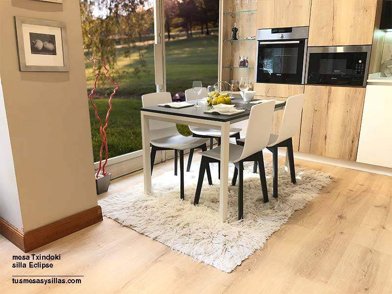 Mesa extensible Txindoki en medida de 110x60 cocina y diseño moderno